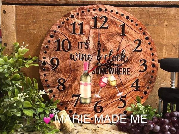 MDF clock – Crafty Cornerz